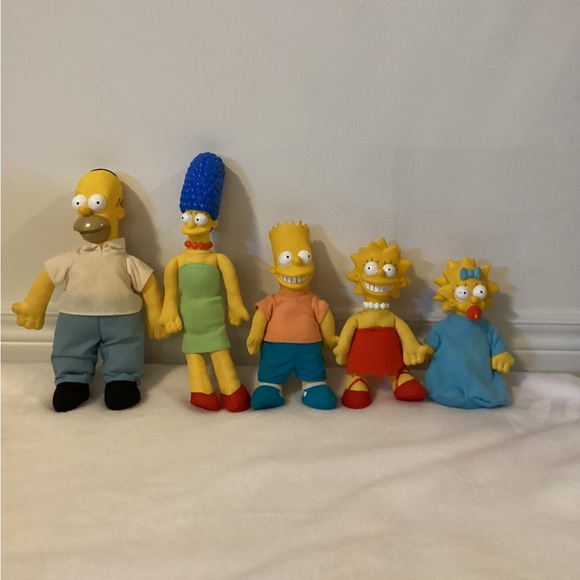 Simpsons | Toys | Vintage The Simpson Family Dolls From Burger King ...